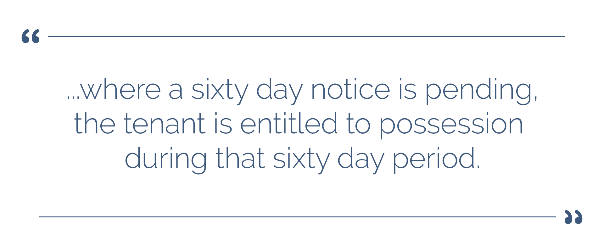 Can You Collect Rent During 60-Day Notice to Terminate Tenancy