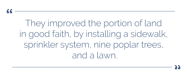 Prescriptive Easement Against Neighbors Property Case Example