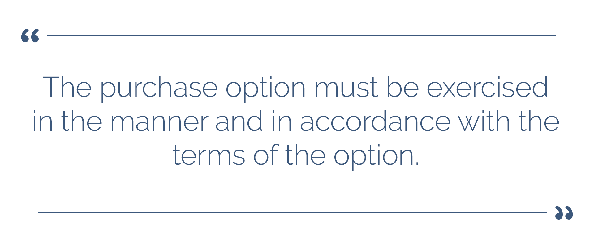 What is a Purchase Option - Agreement Requirements California